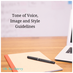 Social Media Tone of Voice, Image & Style Guide - Oh So Savvy